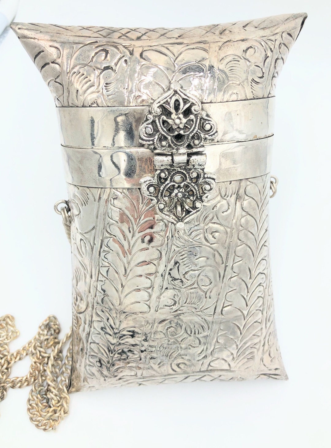 Silver Metal Purse Vintage Estate - Etsy