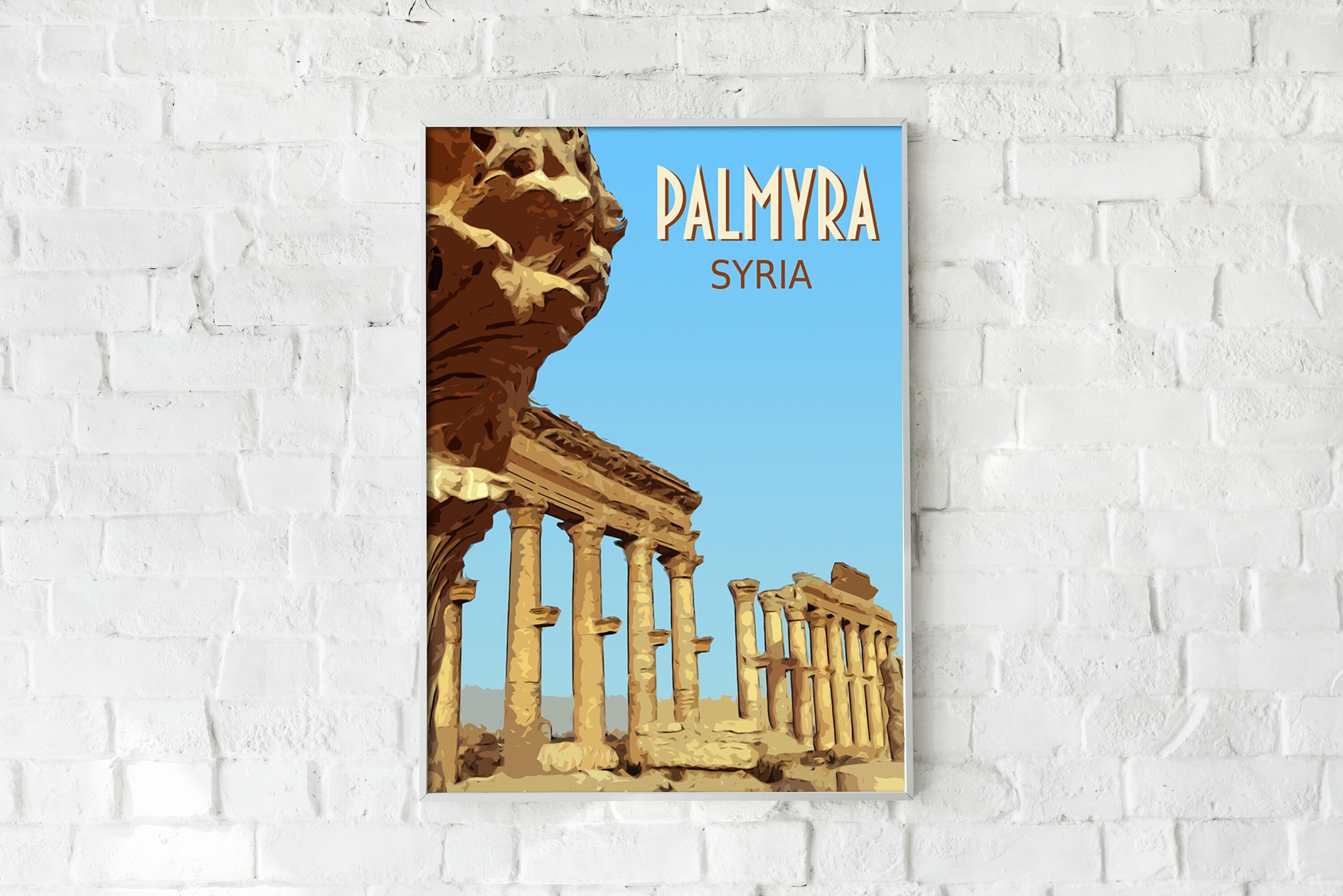 Palmyra Travel Poster Syria Travel Poster Palmyra Syria - Etsy UK
