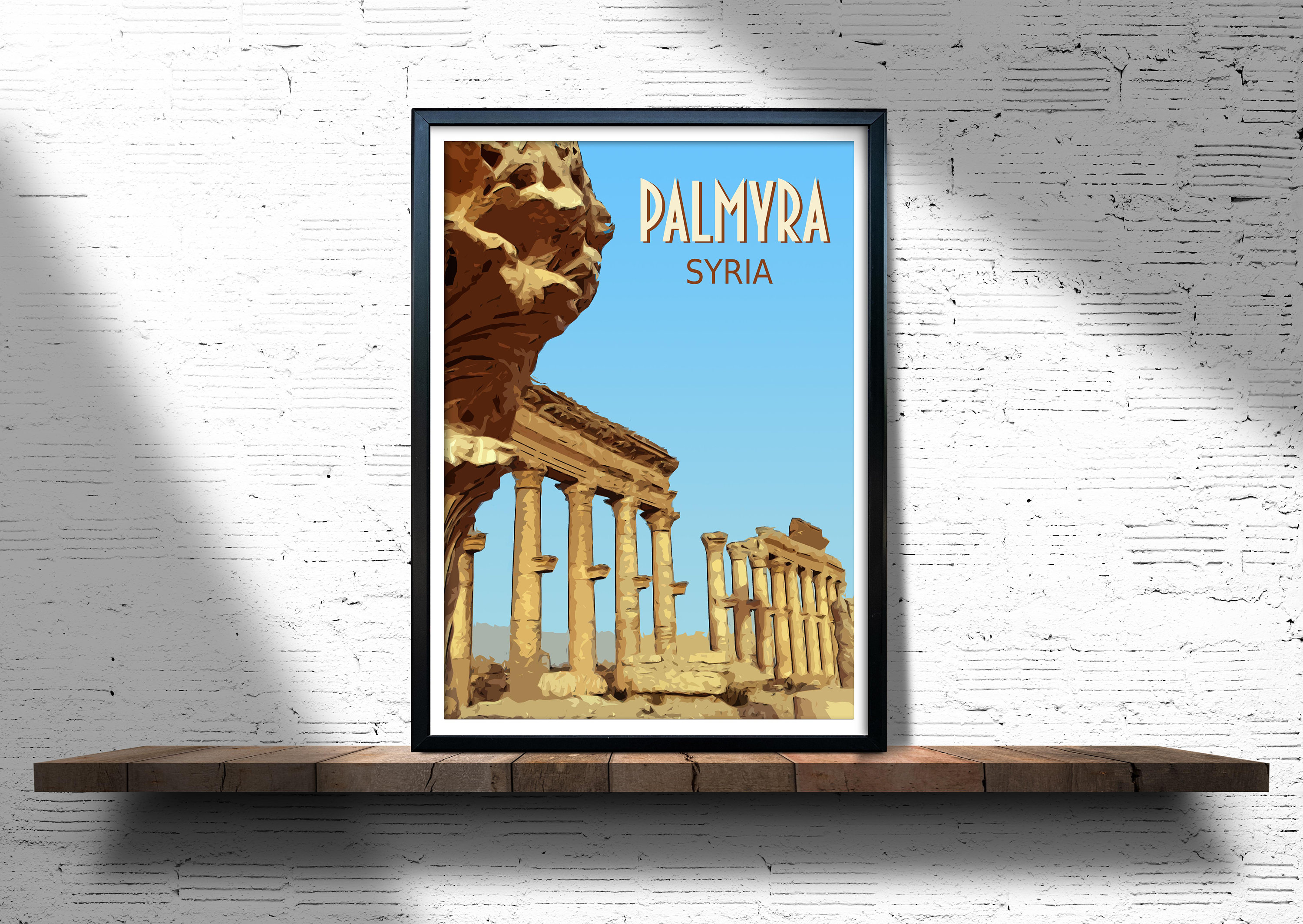 Palmyra Travel Poster Syria Travel Poster Palmyra Syria - Etsy UK