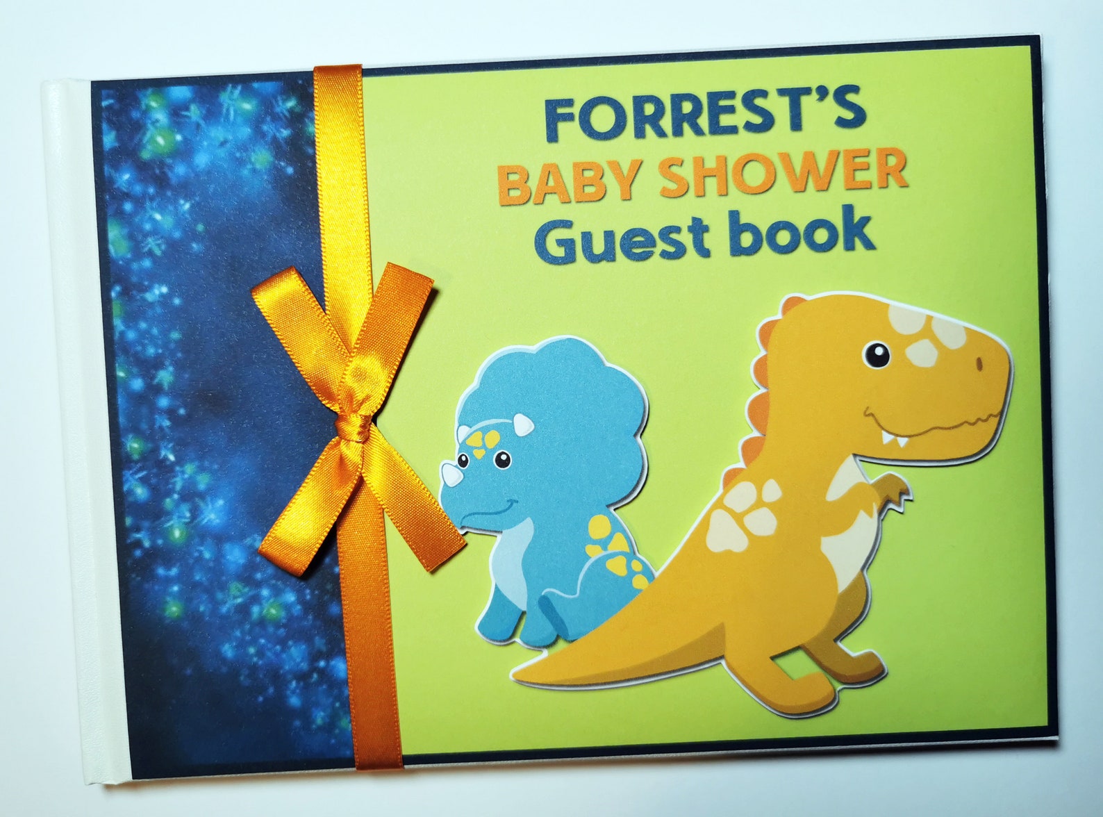 Personalised Dinosaur Birthday Guest Book / Dinosaurs Baby - Etsy