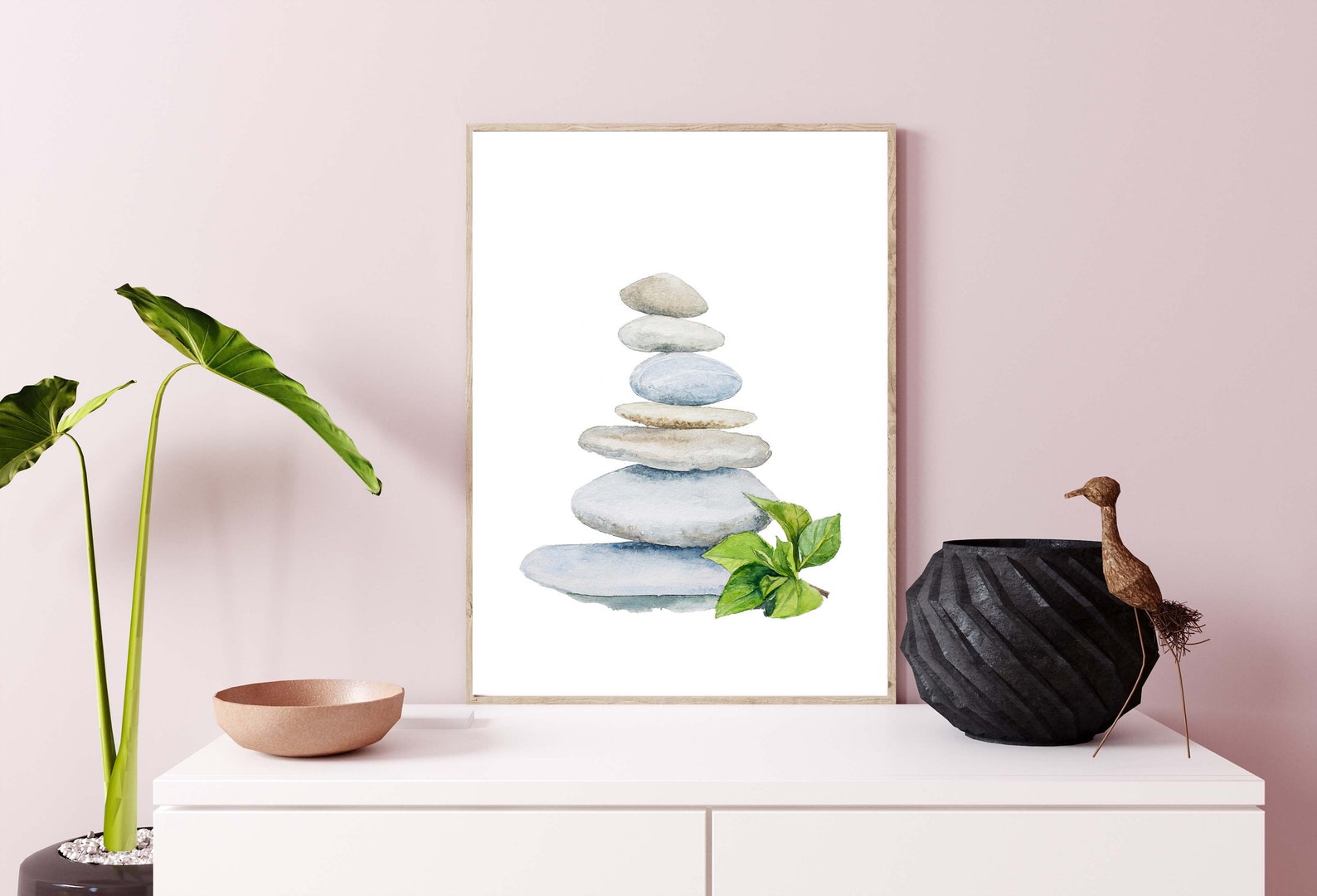 Zen Watercolour Prints Zen Garden of Calm Prints Zen Decor - Etsy UK