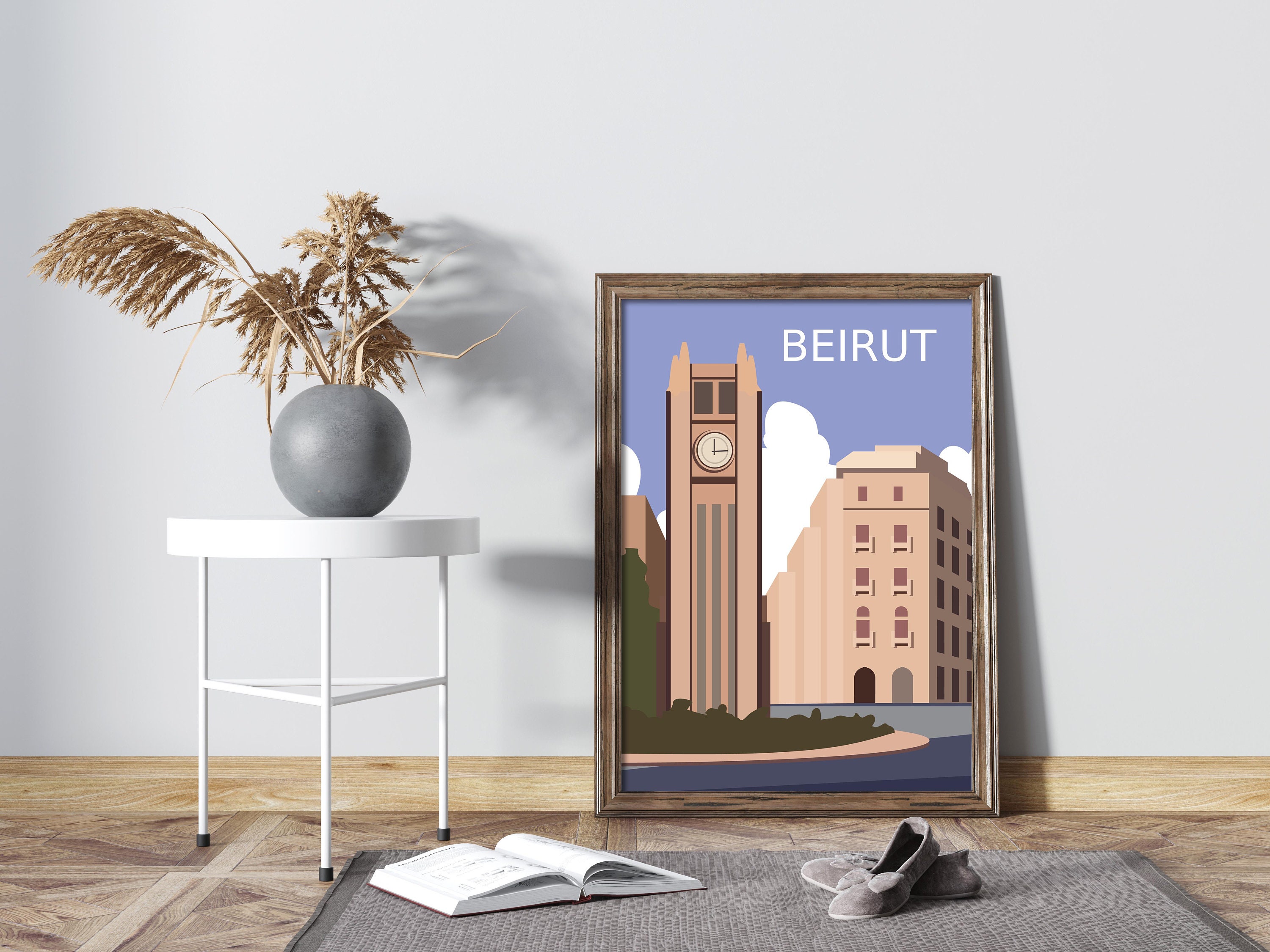 Beirut Travel Poster Beirut Retro City Poster Lebanon Travel - Etsy