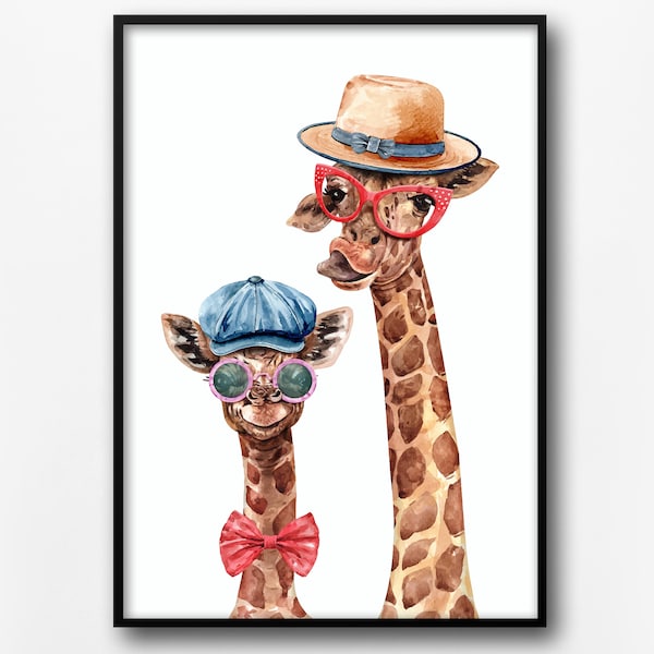 Giraffe Poster - Etsy
