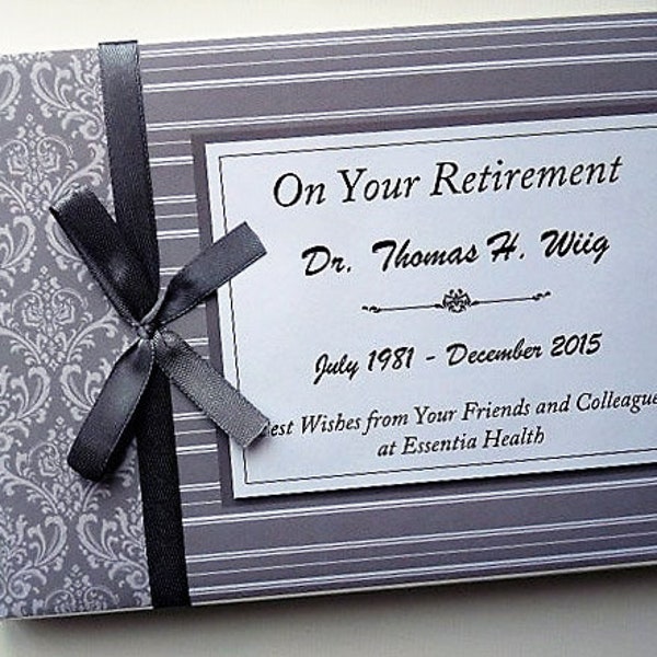 Retirement Book - Etsy