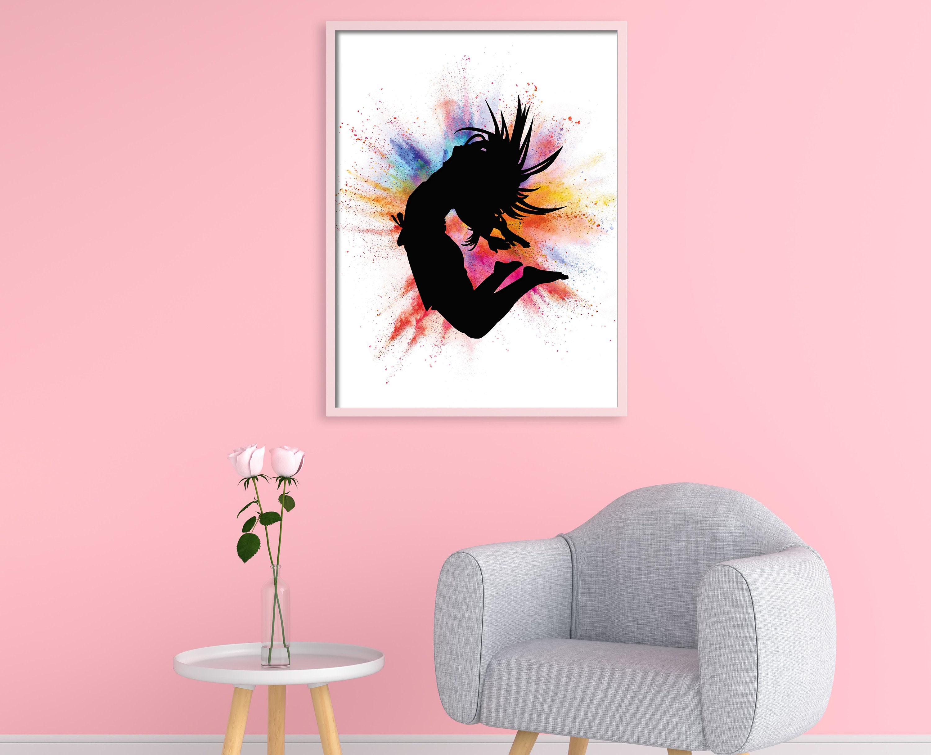Contemporary Dance Print, Modern Dance Print, Abstract Female Dancer ...