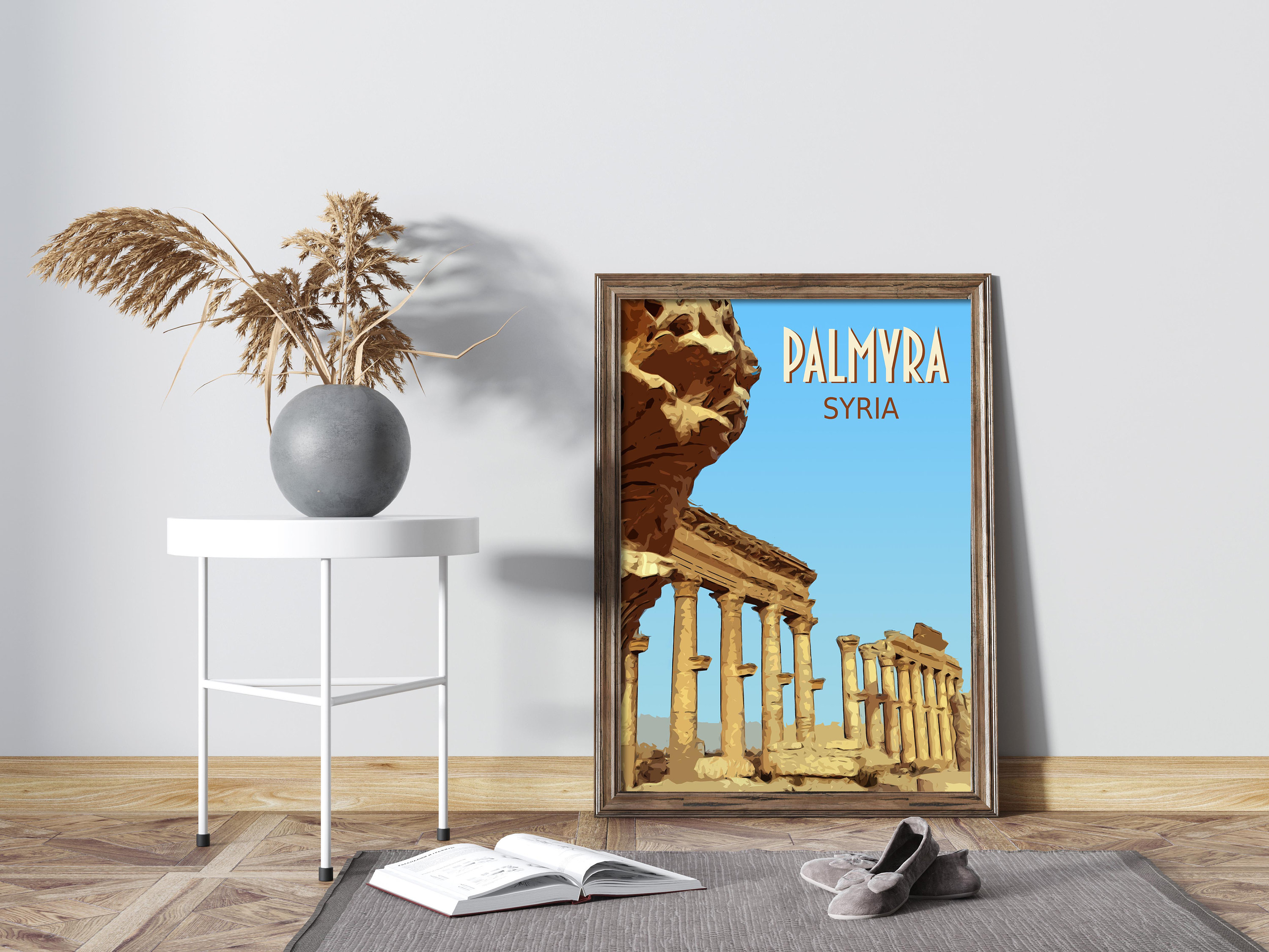 Palmyra Travel Poster Syria Travel Poster Palmyra Syria - Etsy UK