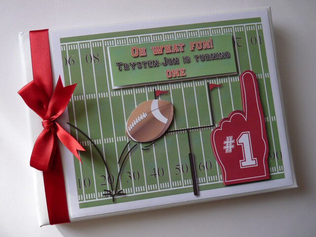 Personalised American Sports Soccer Birthday Guest Book Sign | Etsy