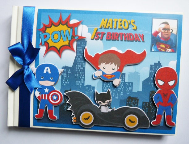Personalised Boy and Girl Superheroes Kids Birthday Guest - Etsy UK