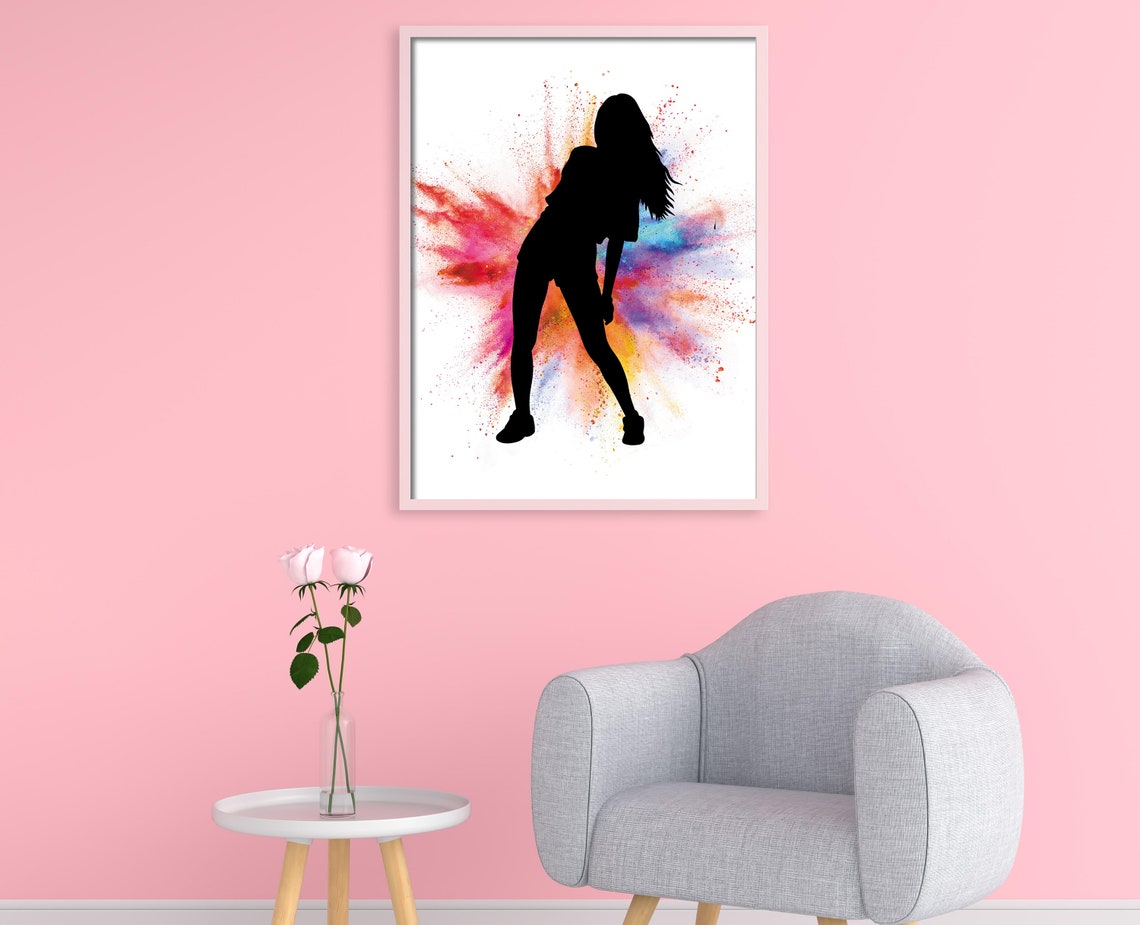 Contemporary Dancer Print, Modern Style Dancer Poster, Abstract Female ...
