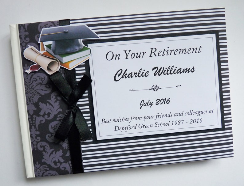 Personalised Teachers Retirement Guest Book Teachers | Etsy