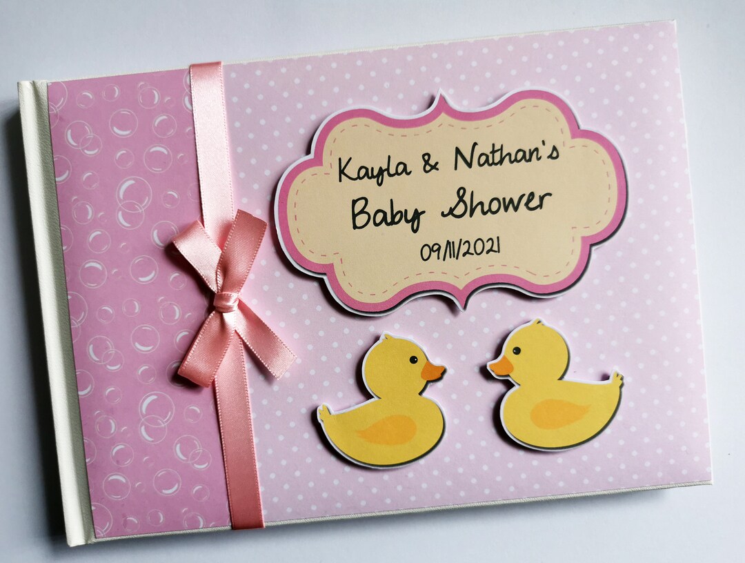 Duck Baby Shower Guest Book: Personalized Hardcover Album - Etsy