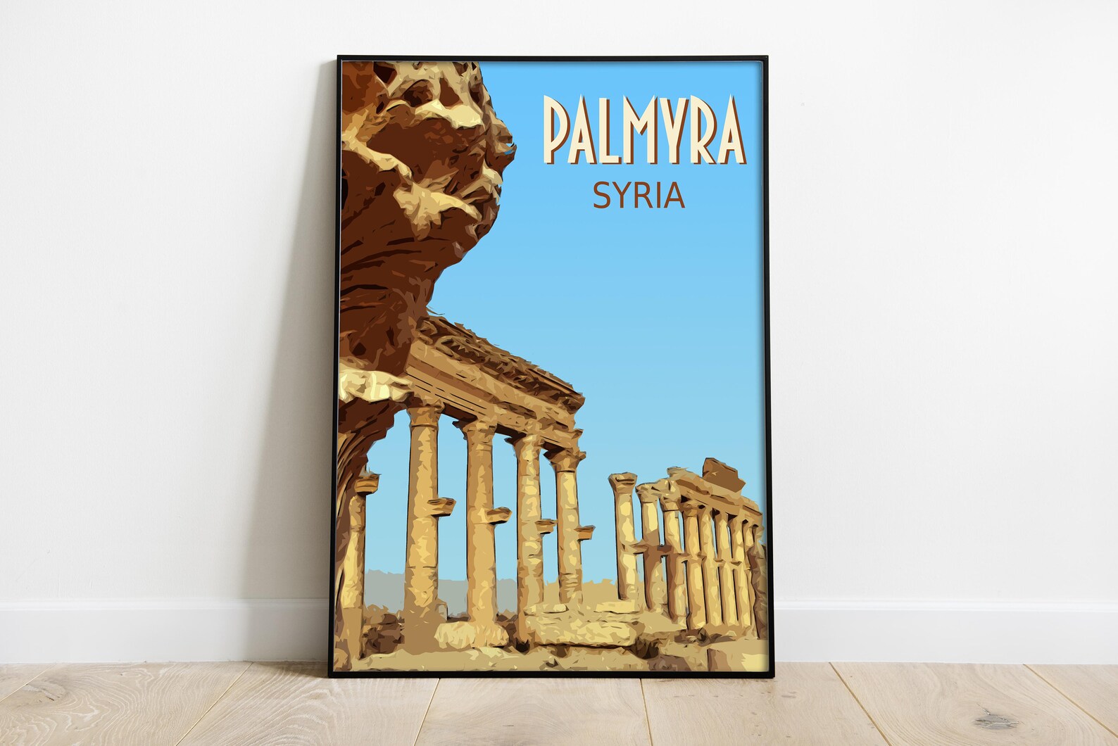 Palmyra Travel Poster Syria Travel Poster Palmyra Syria - Etsy UK