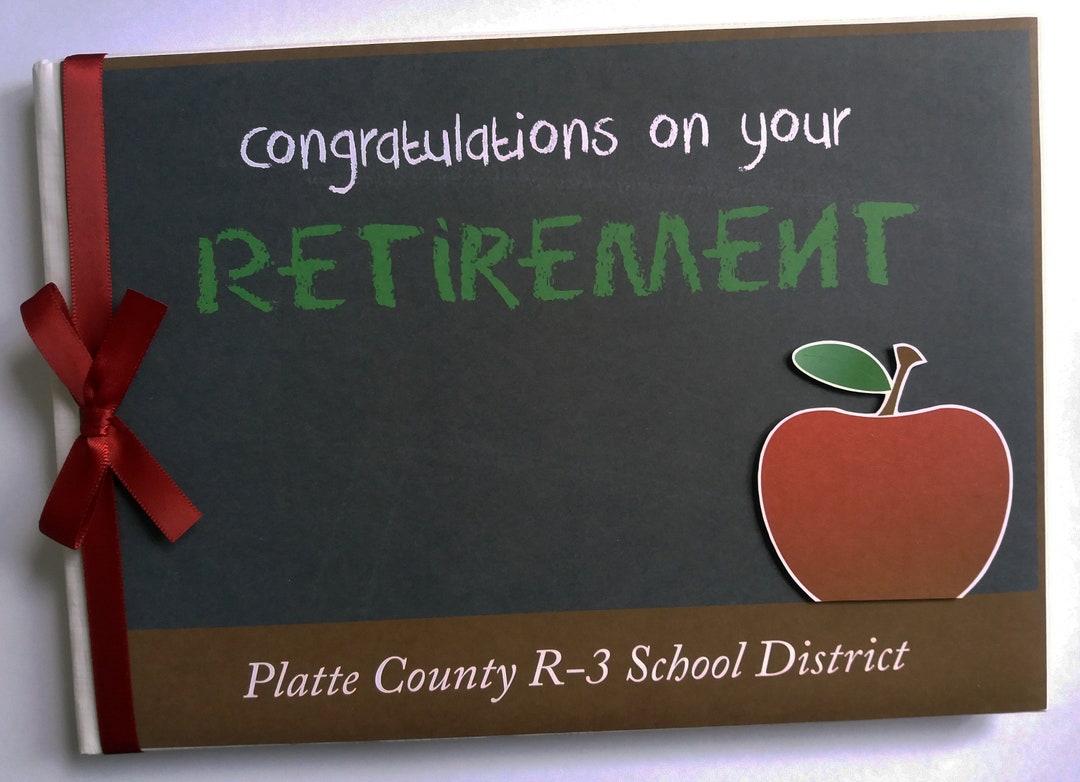 Personalised Teachers Retirement Guest Book, Teachers Retirement Sign ...