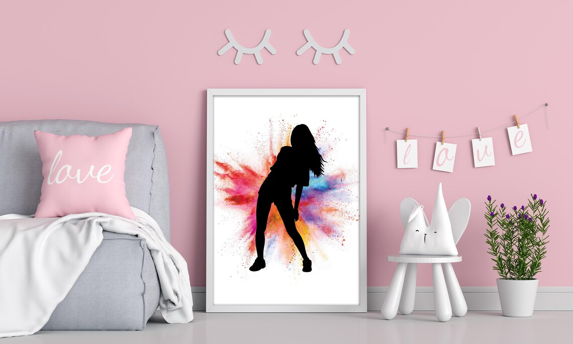 Contemporary Dancer Print, Modern Style Dancer Poster, Abstract Female ...