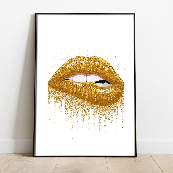 Lips Poster - Etsy UK