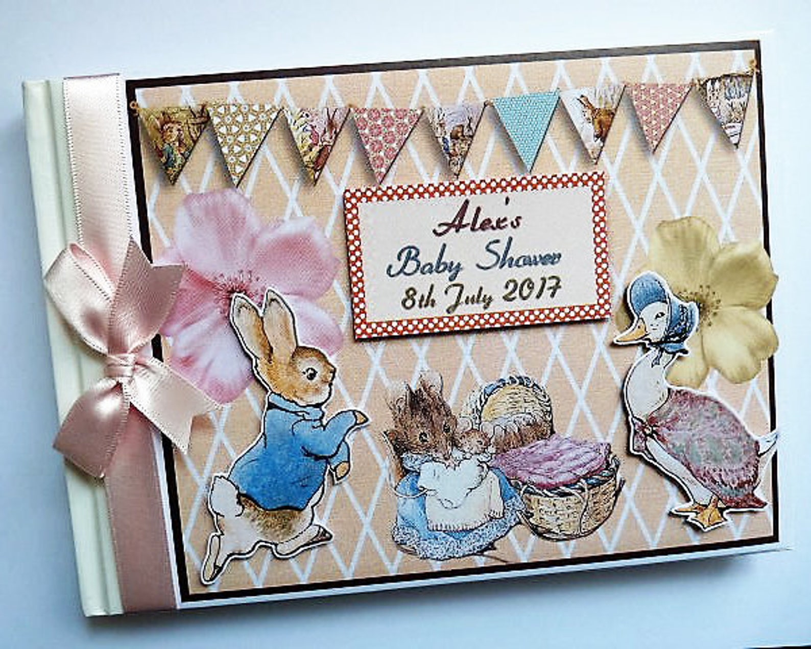 Personalised Peter Rabbit Birthday Boy/girl Guest Book Peter - Etsy UK