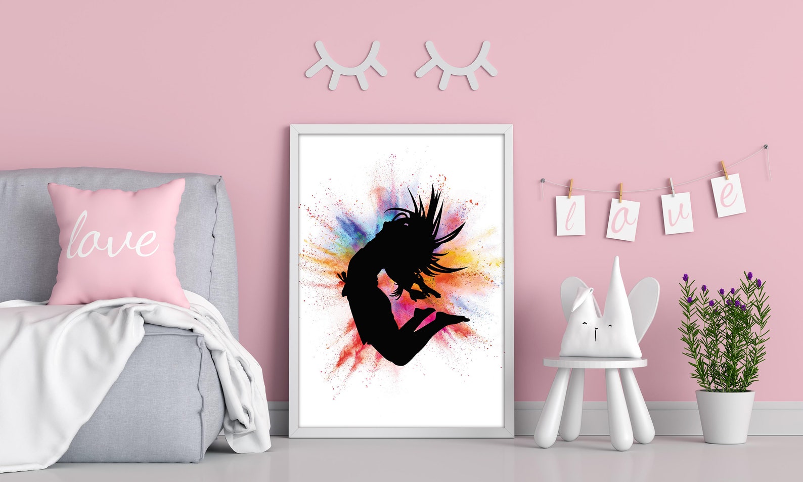 Contemporary Dance Print, Modern Dance Print, Abstract Female Dancer ...