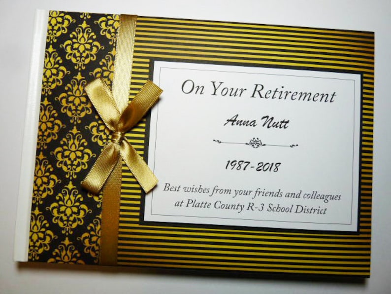 Personalised Pink Retirement Guest Book Retirement Sign in - Etsy