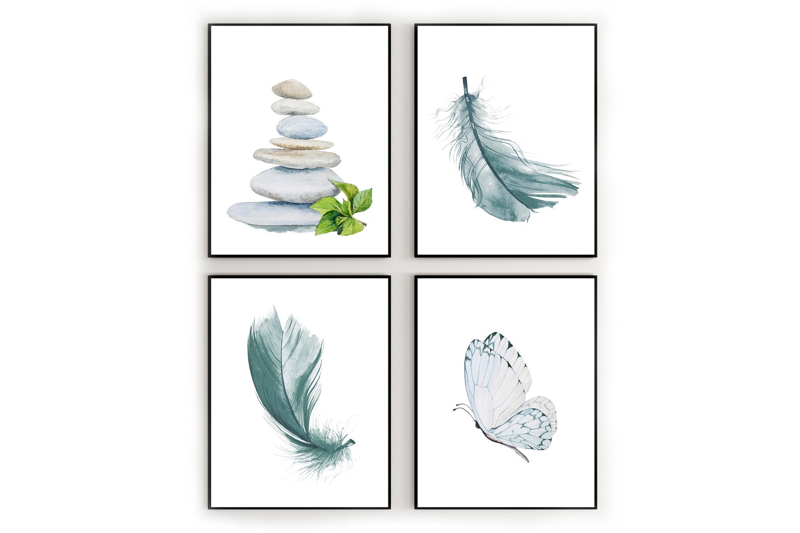 Zen Watercolour Prints Zen Garden of Calm Prints Zen Decor - Etsy UK