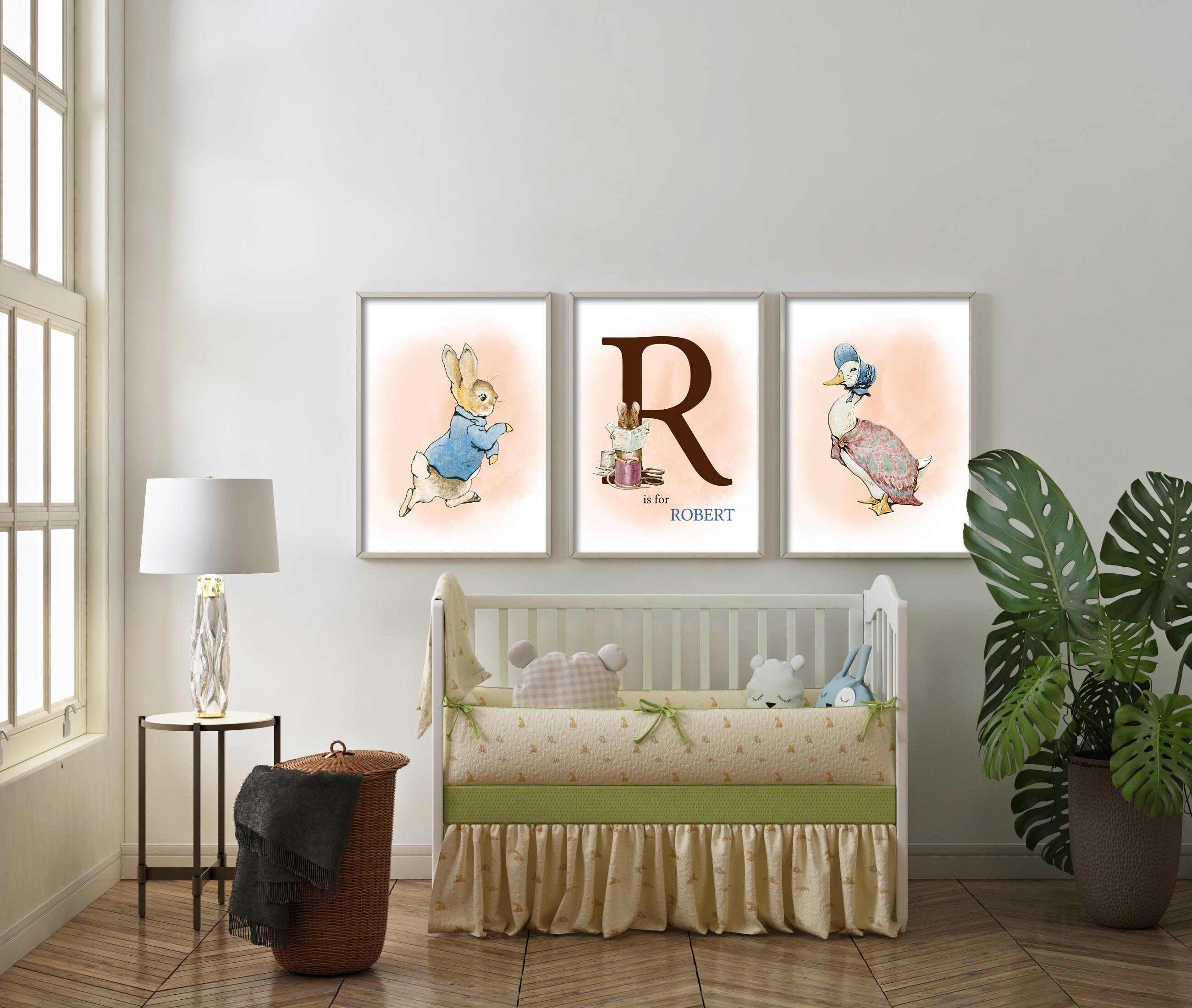 Peter Rabbit nursery prints Peter Rabbit wall decor Peter | Etsy