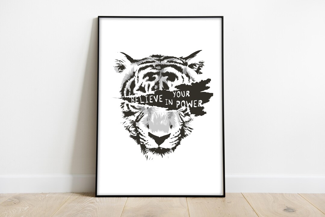 Inspirational Quote Print, Believe in Your Power Poster, Motivational ...