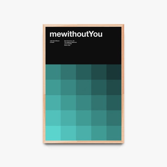 Mewithoutyou gig Poster Print Modern / Swiss Style - Etsy