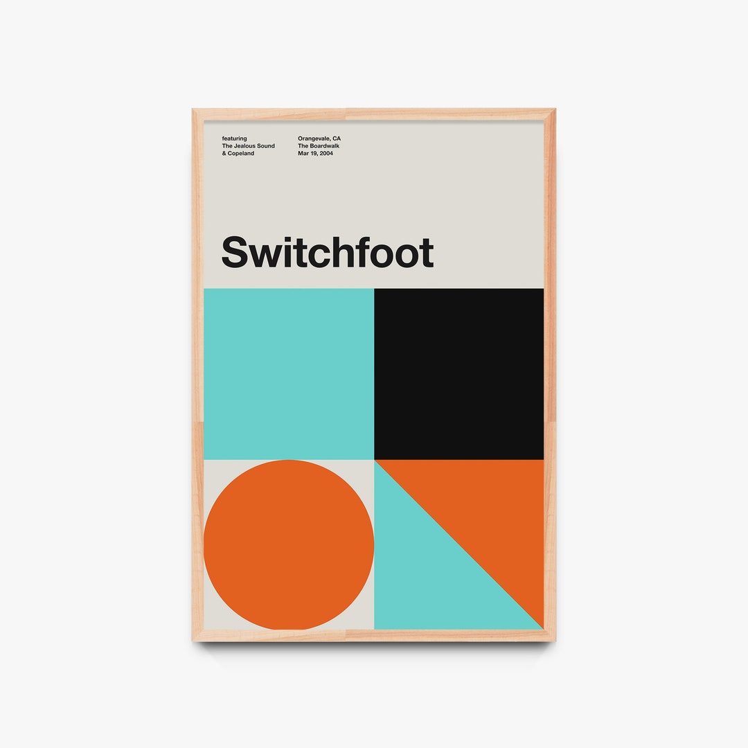 Switchfoot — gig Poster Print, Modern / Swiss Style - Etsy