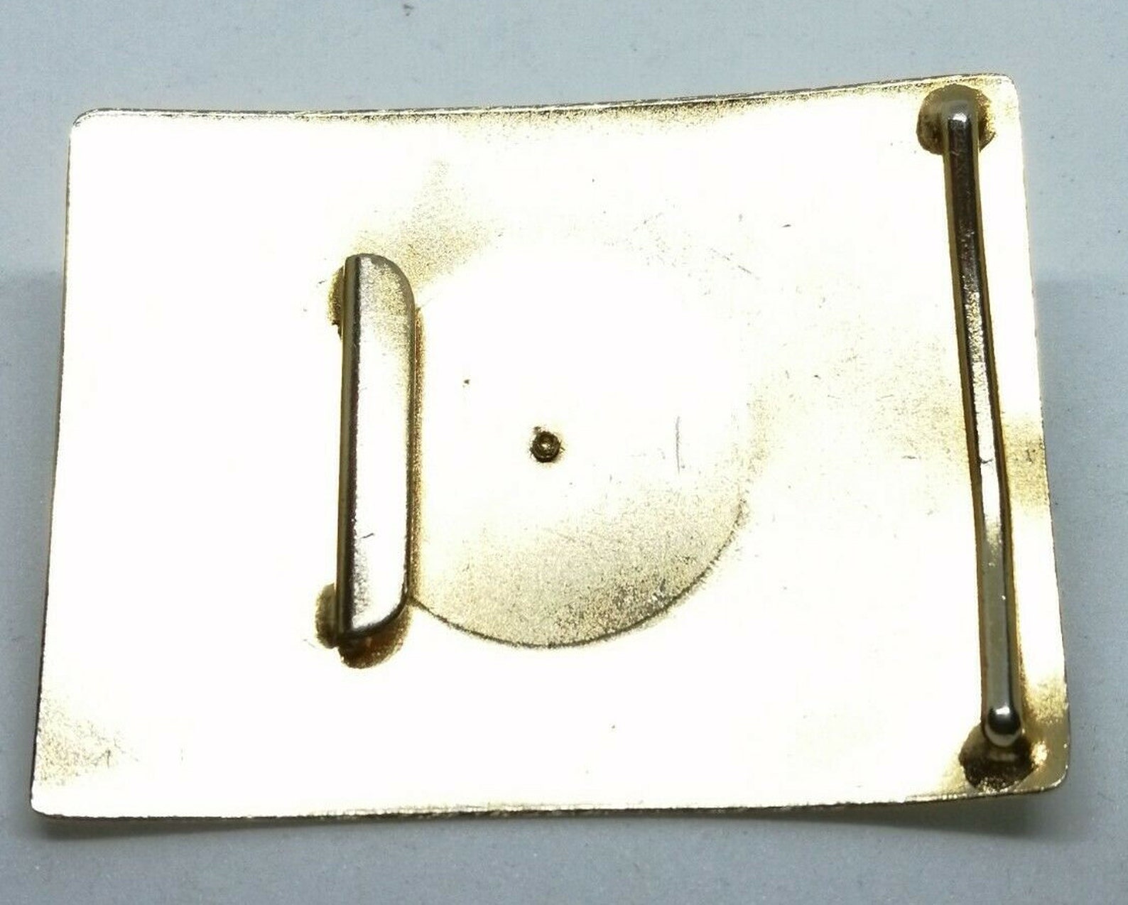 Vintage Old Belt Buckle 1970s Rectangle Gold Metal - Etsy