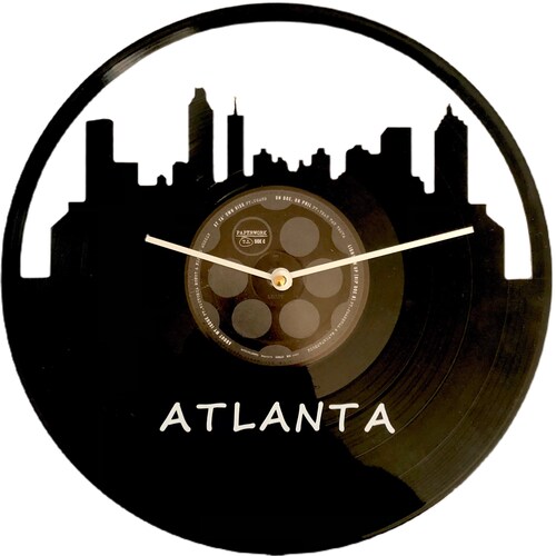 Atlanta Skyline Records Redone Label Vinyl Record Wall Art - Etsy