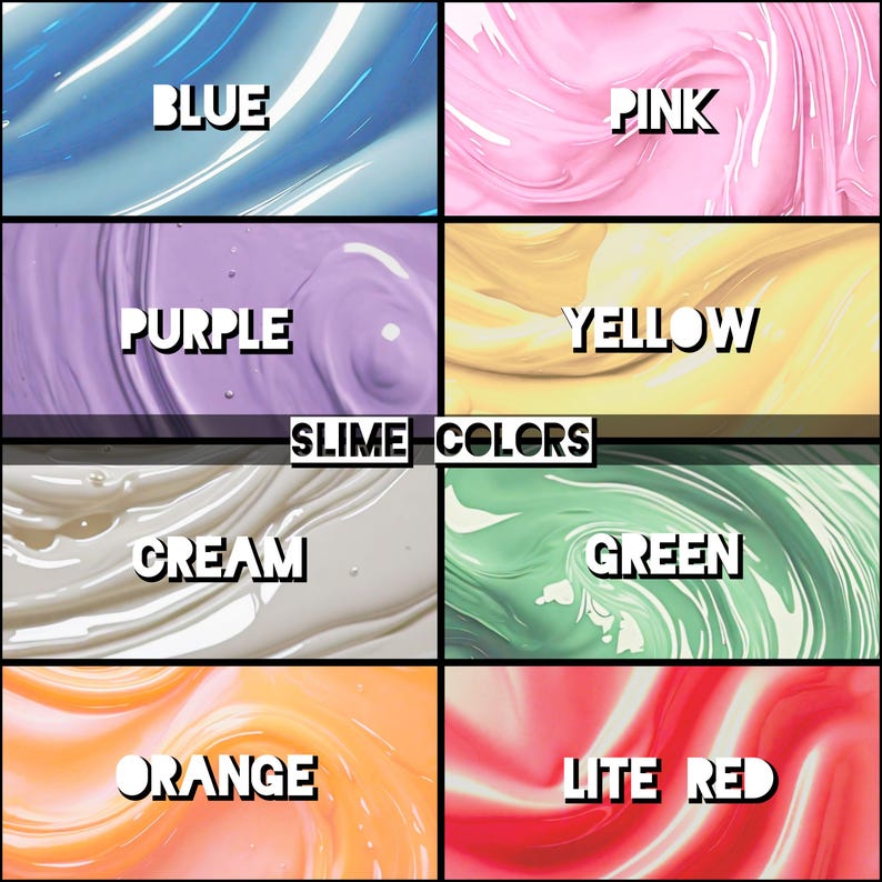 10 Kits 8oz Custom Slime Party Pack FREE SHIPPING - Etsy