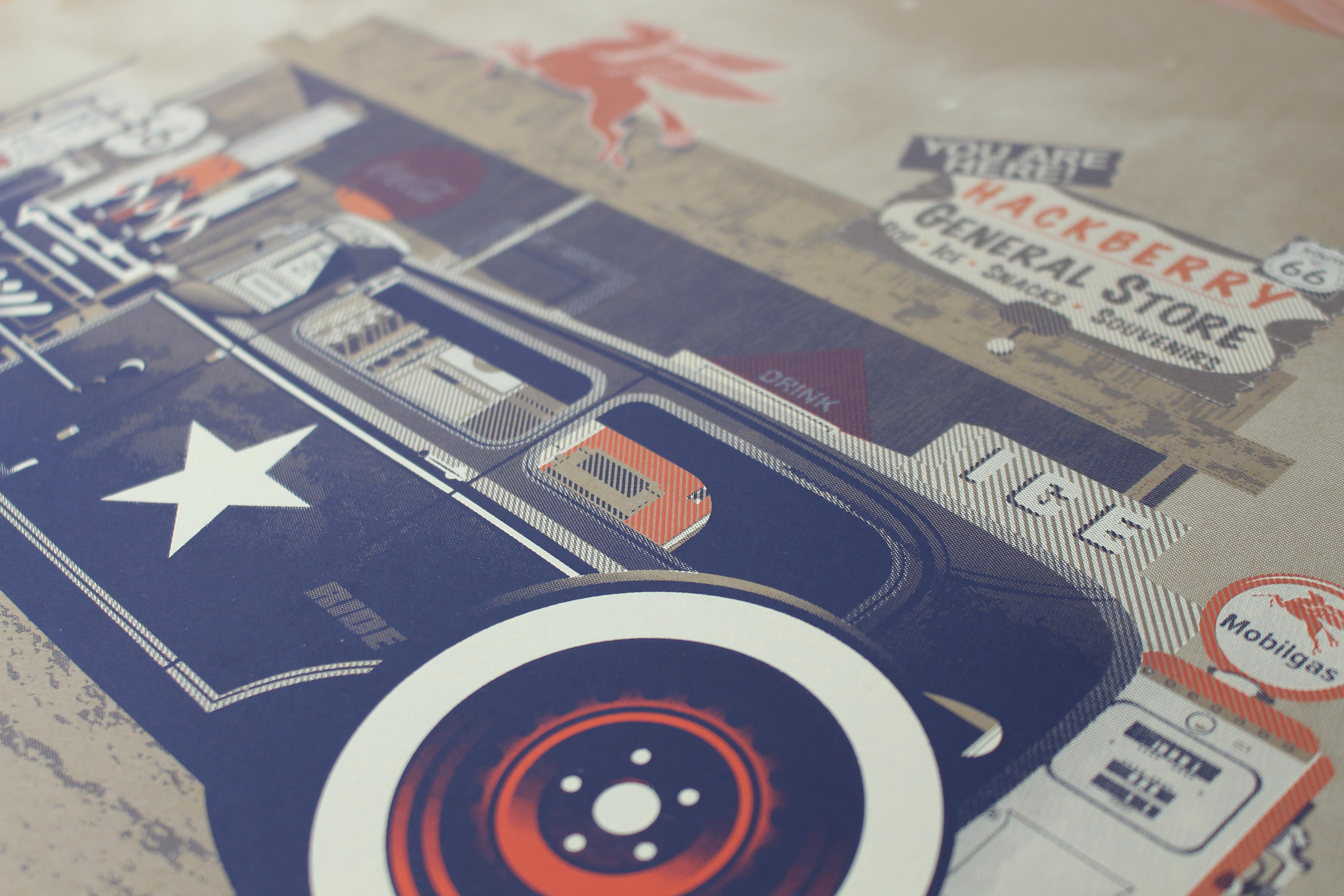 Rat Rod Screen Print - Etsy