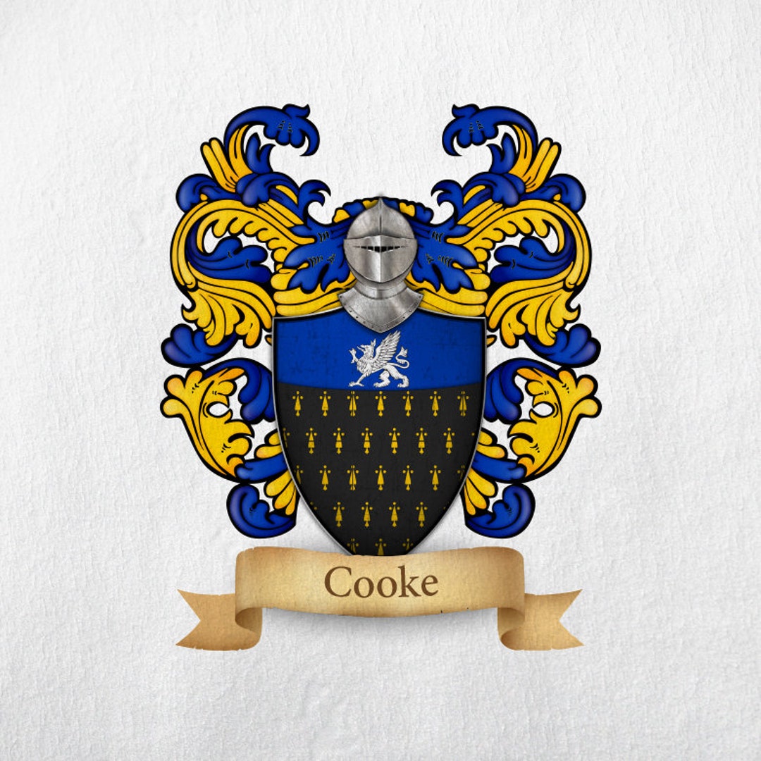 Cooke (irish) Family Crest - Print - Etsy