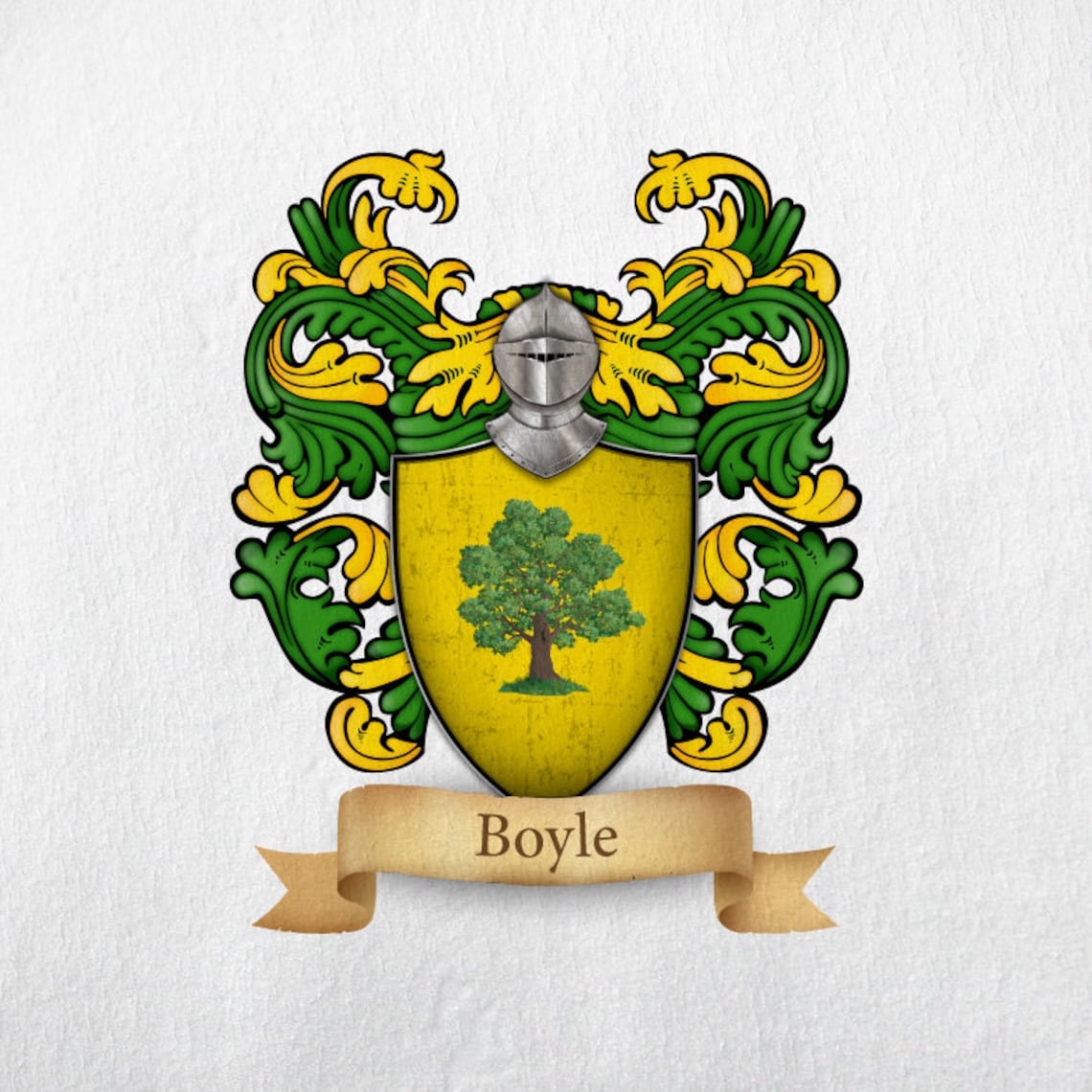 Boyle Family Crest Print - Etsy