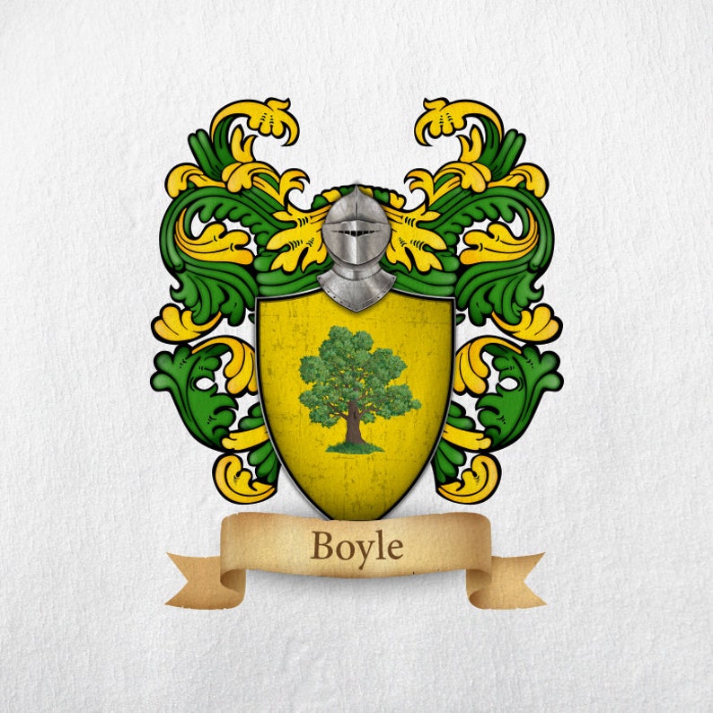 Boyle Family Crest - Print - Etsy