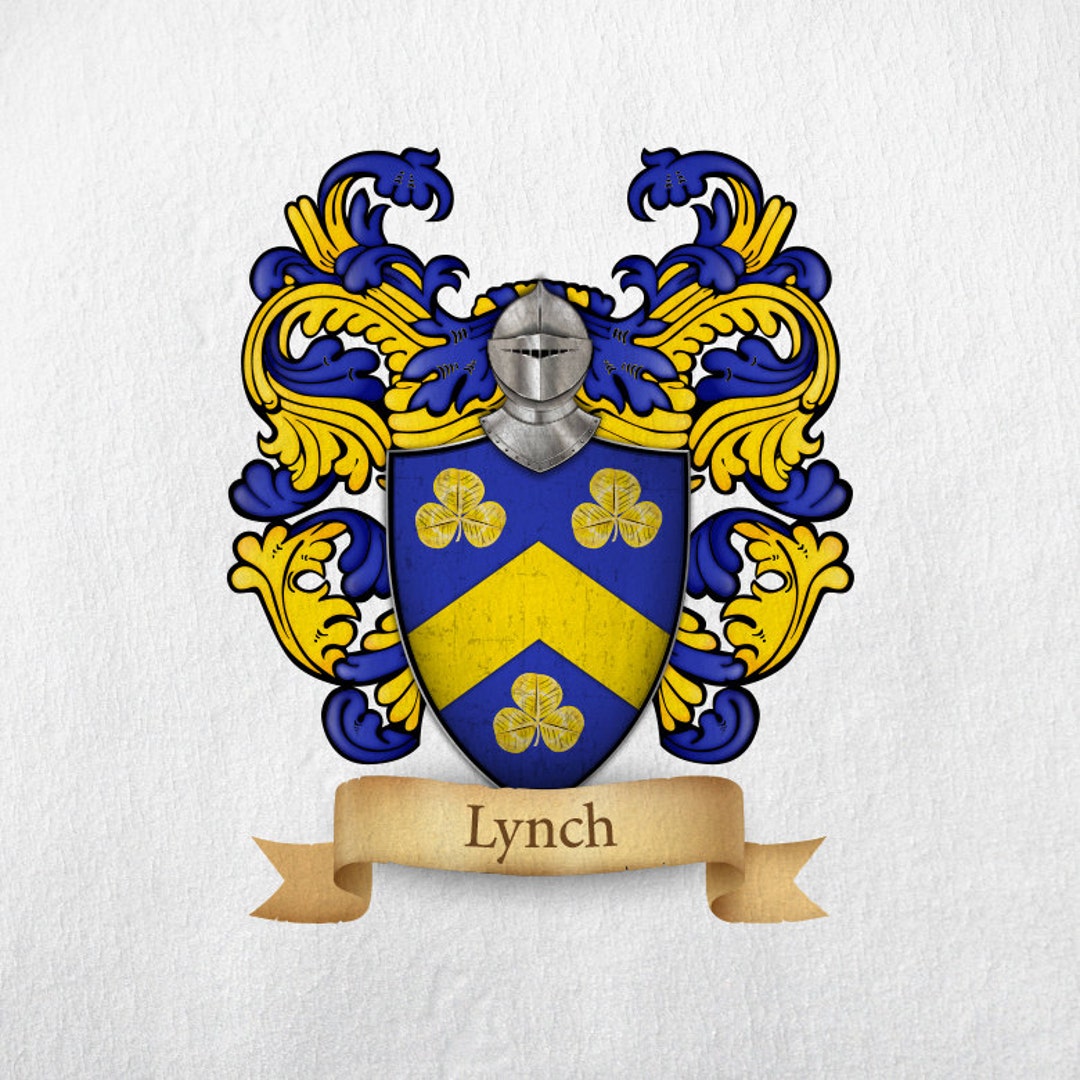 Lynch Family Crest - Print - Etsy