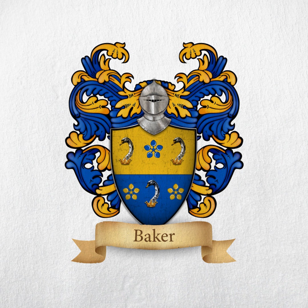 Baker (german Origin) Family Crest - Print - Etsy