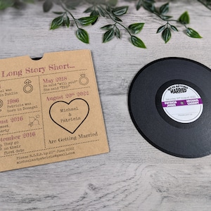 Record/music Themed Invitations - Etsy