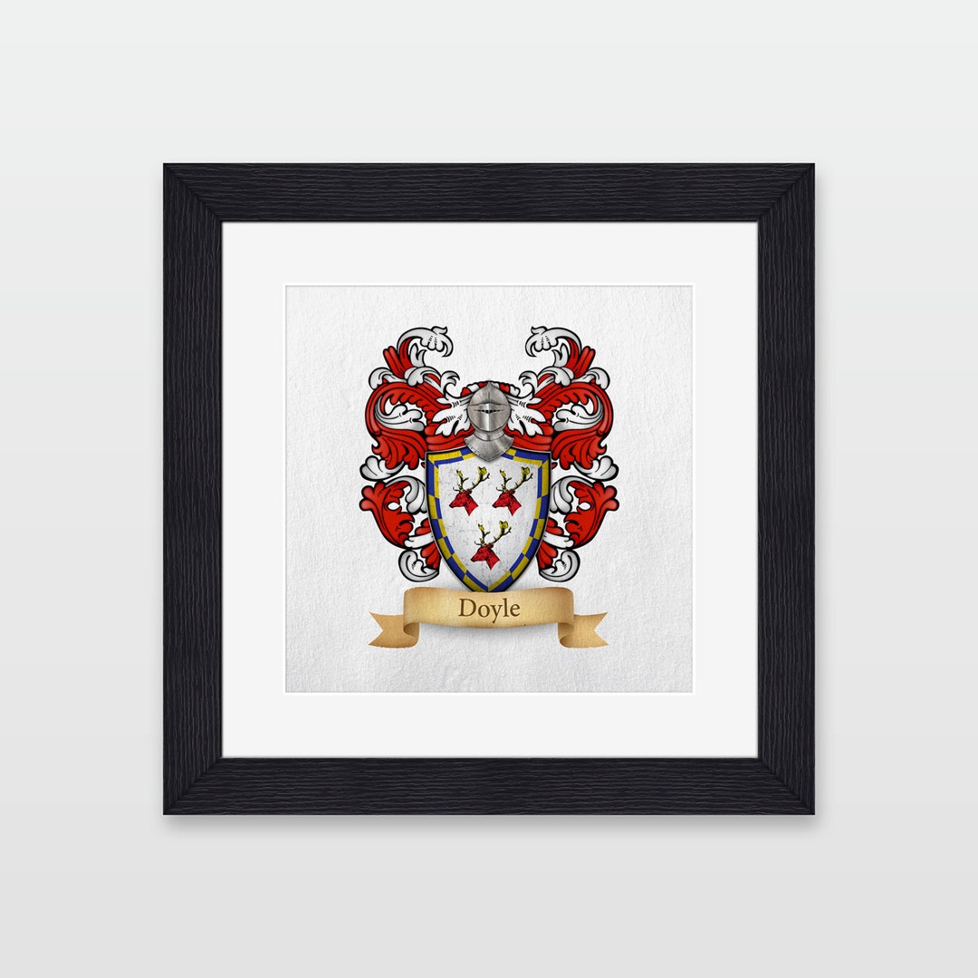 Doyle Family Coat of Arms Framed Print. - Etsy