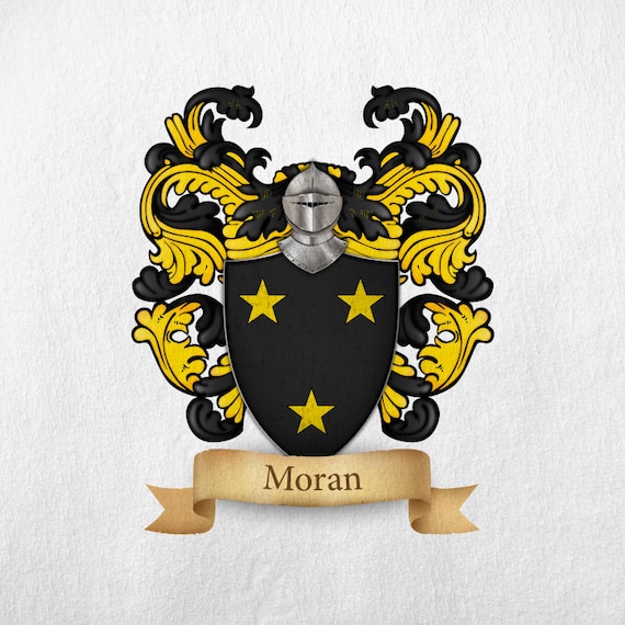 Moran irish Family Crest Print - Etsy
