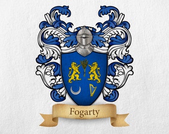 Fogarty Family Crest - Etsy