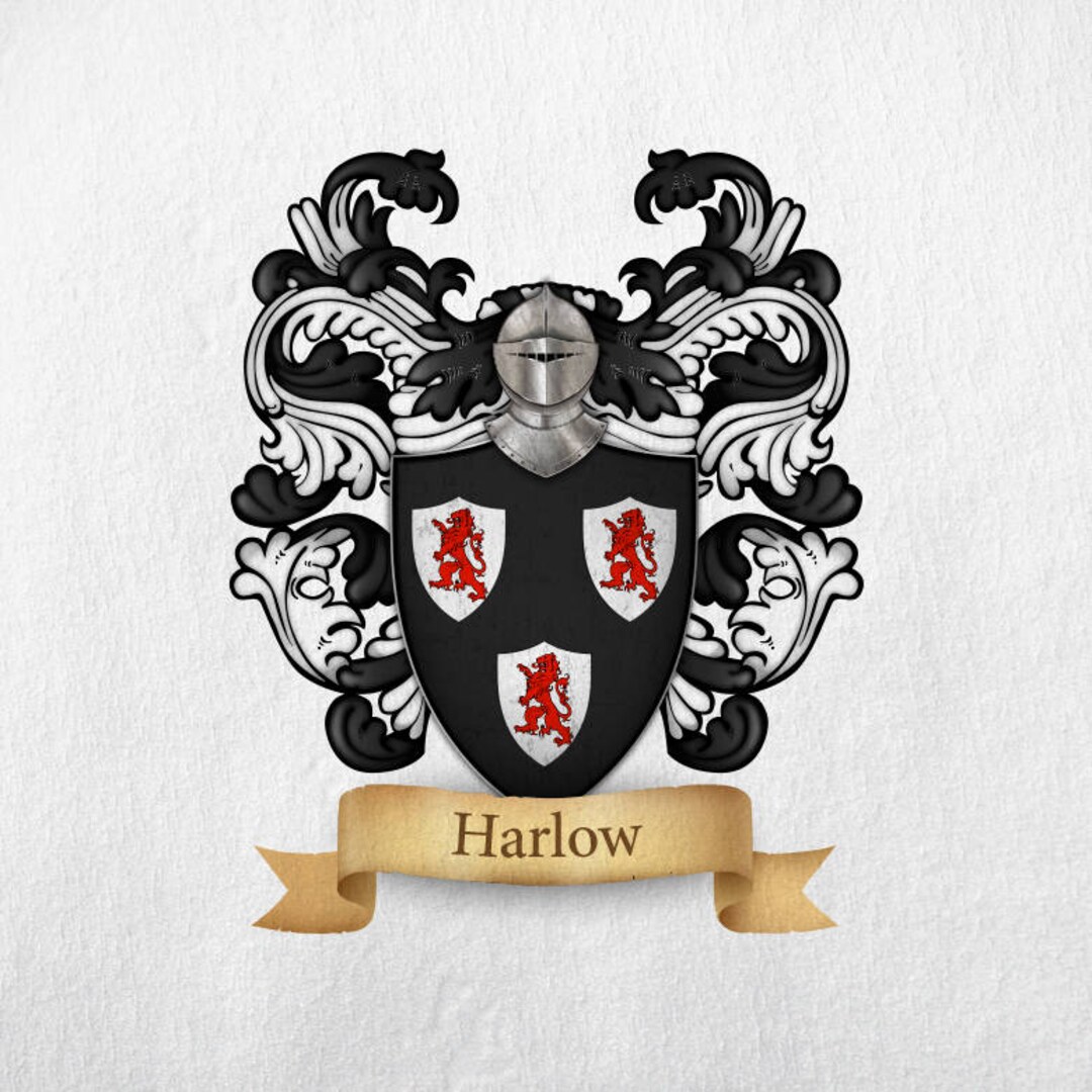 Harlow Family Crest - Print - Etsy
