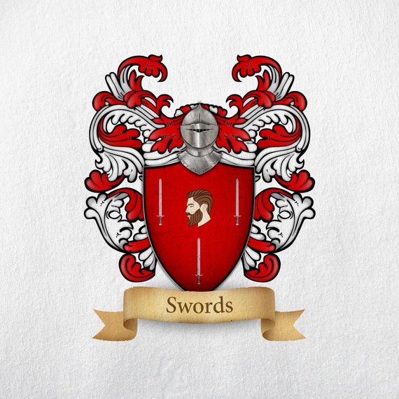 Swords Coat of Arms digital Download - Etsy