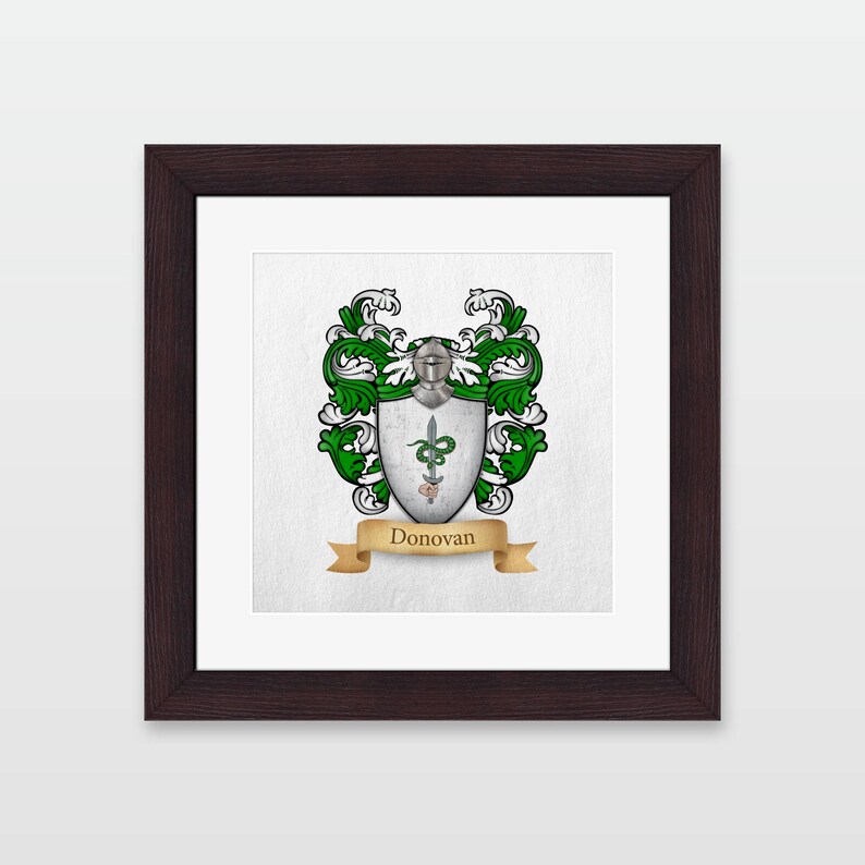 Donovan Family Coat of Arms Framed Print - Etsy
