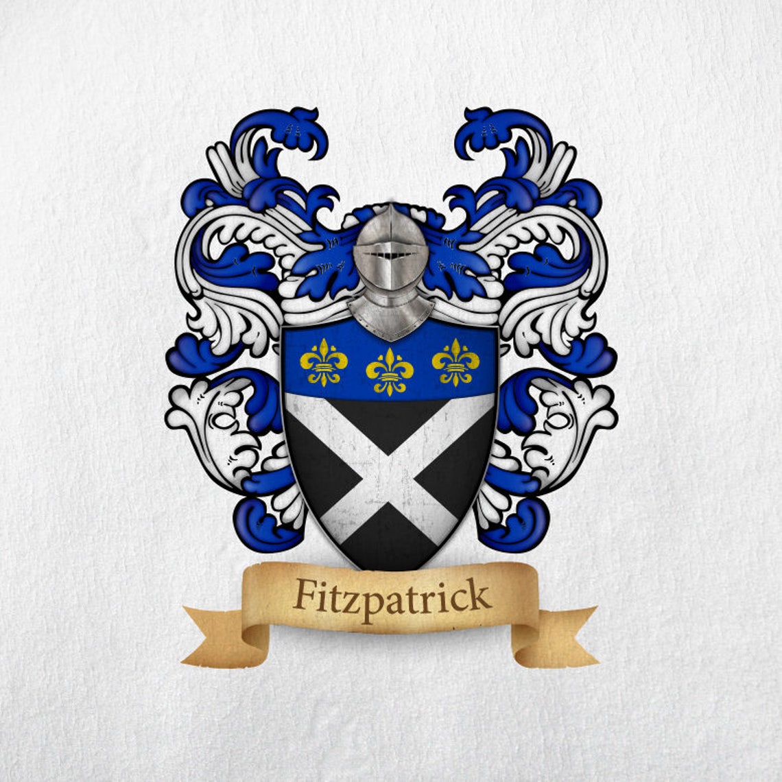Fitzpatrick Family Crest Print - Etsy