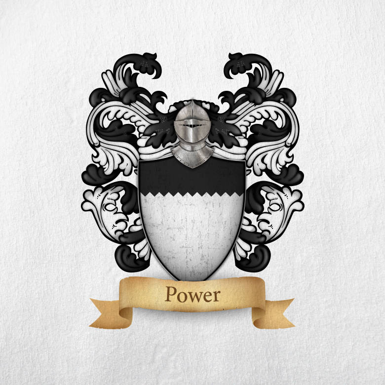 Power Family Crest Print - Etsy