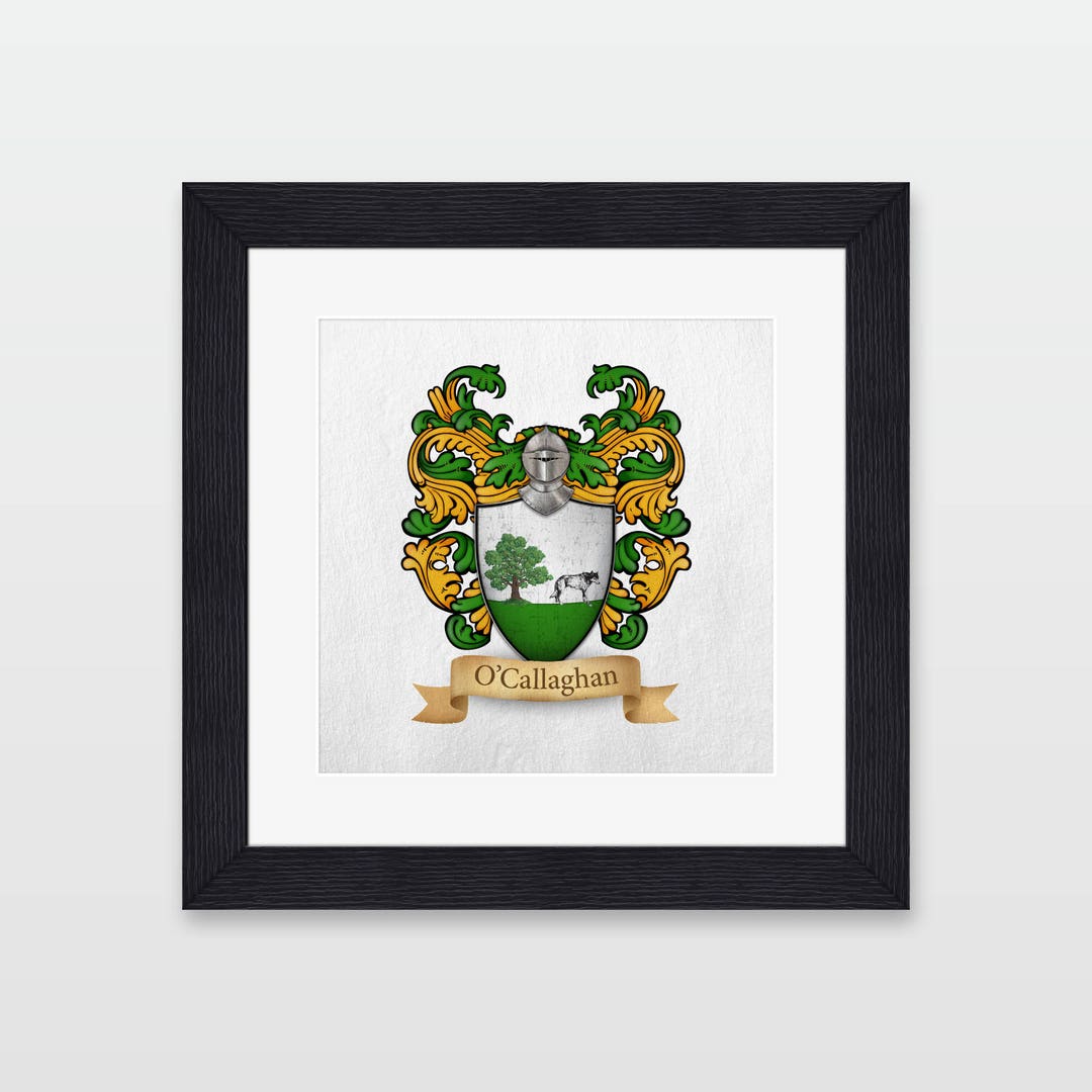 O'callaghan Family Coat of Arms Framed Print - Etsy