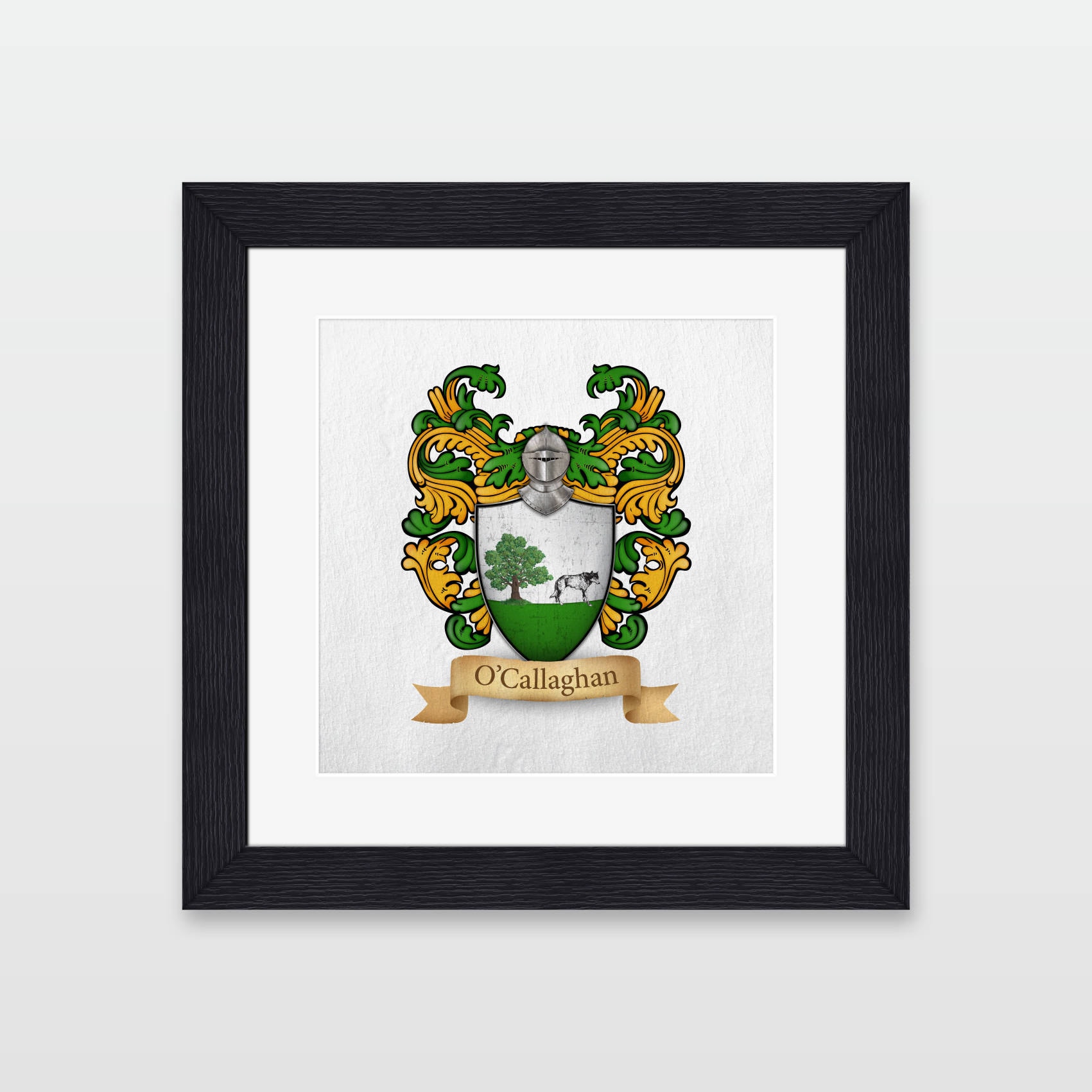 O'callaghan Family Coat of Arms Framed Print - Etsy