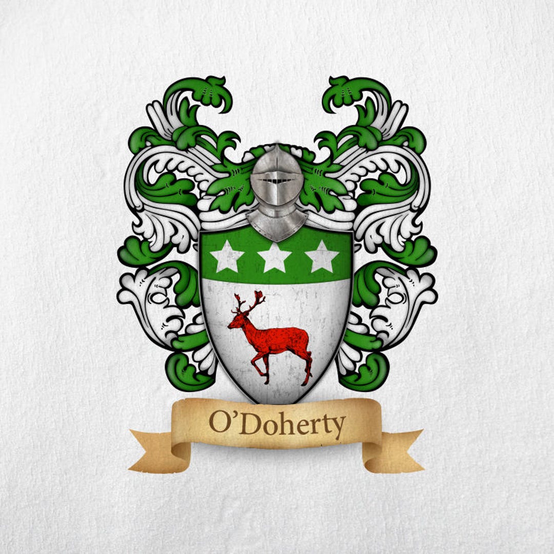 O'doherty Family Crest - Print - Etsy