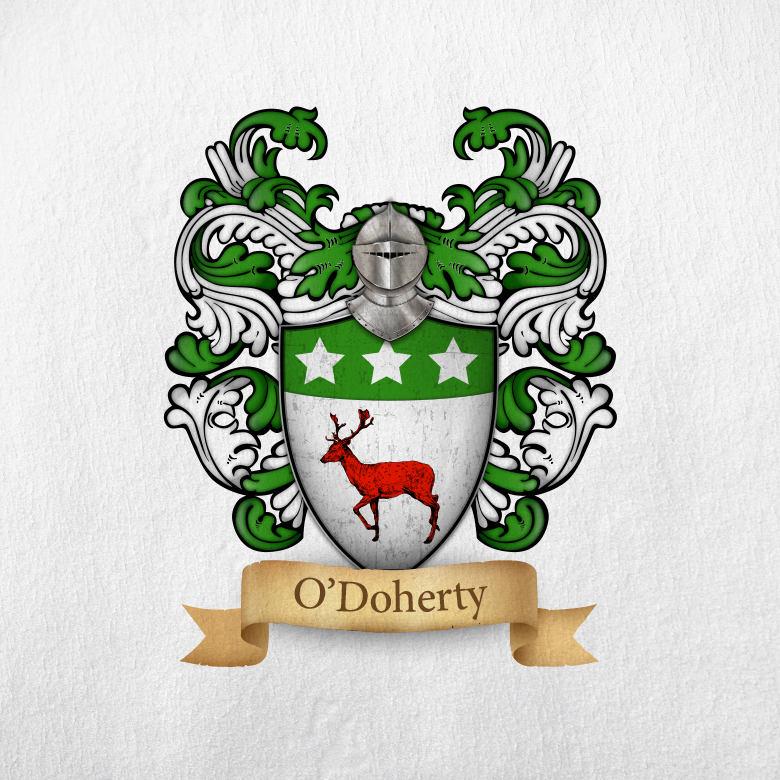 O'doherty Family Crest Print - Etsy