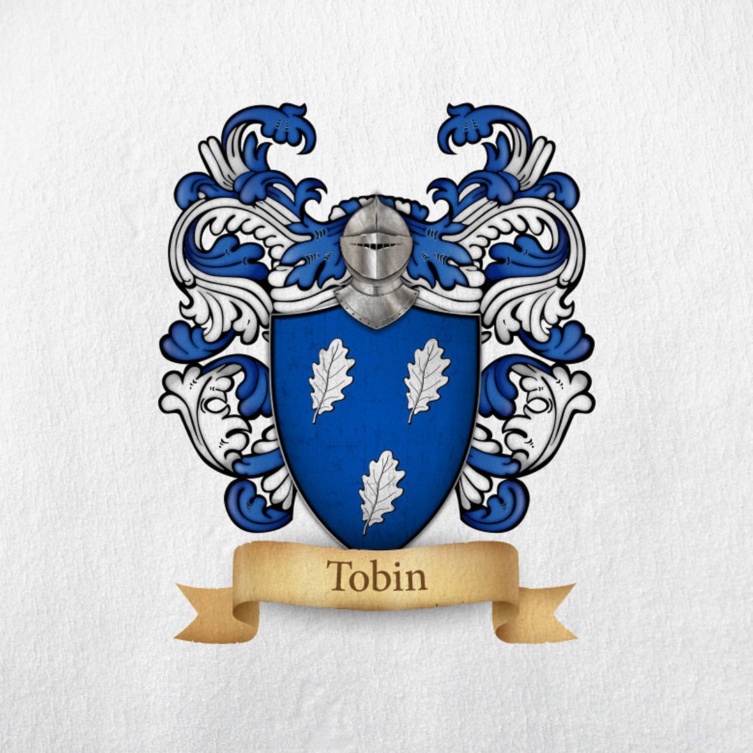 Tobin (co. Tipperary) Family Crest - Print - Etsy